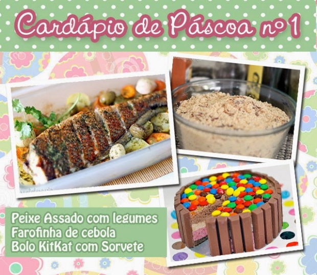 Cardápios para a Páscoa - Panelaterapia