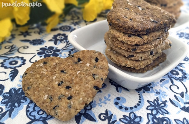 Biscoito Integral Salgado - Panelaterapia